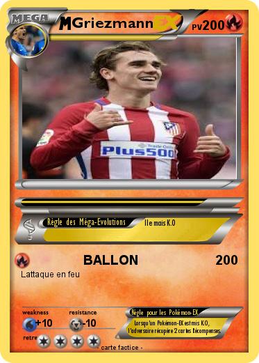 Pokémon Griezmann 55 55 - BALLON - Ma carte Pokémon