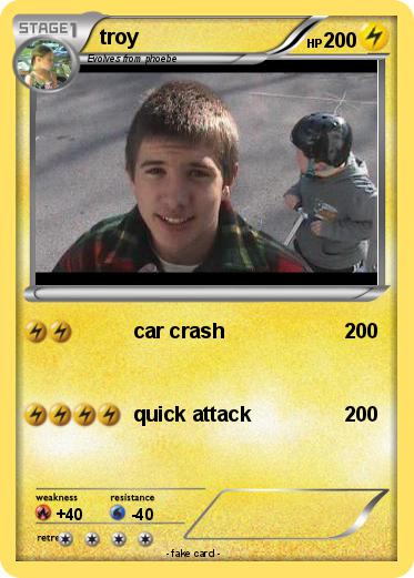 Pokémon troy 128 128 - car crash - My Pokemon Card
