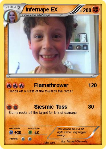 Pokémon Infernape EX 38 38 - Flamethrower - My Pokemon Card