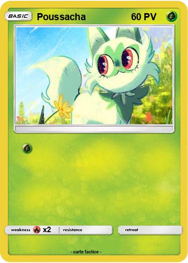 Pokémon Poussacha - Ma carte Pokémon