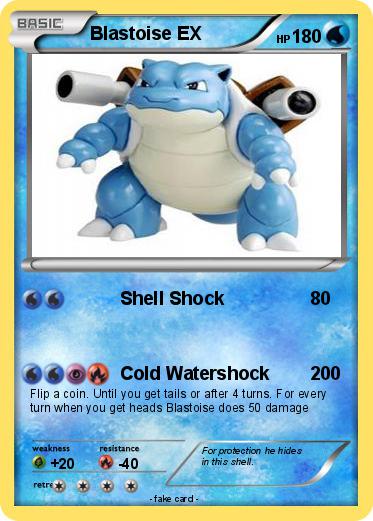 Pokémon Blastoise EX 91 91 - Shell Shock - My Pokemon Card