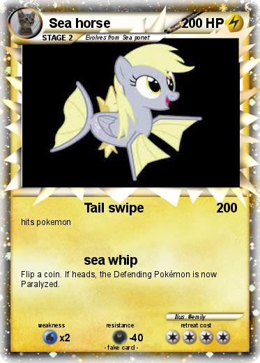 Pokémon Sea horse 8 8 - Tail swipe - My Pokemon Card