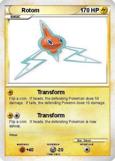Pokémon Rotom 131 131 - Transform - My Pokemon Card