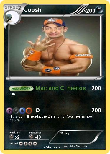 Pokémon Joosh - Mac and C heetos - My Pokemon Card