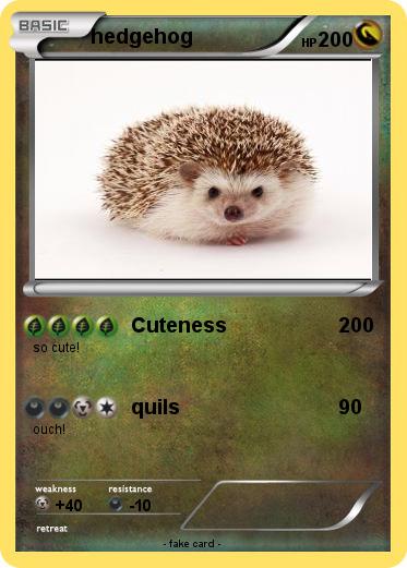 Pokémon hedgehog 101 101 - Cuteness - My Pokemon Card