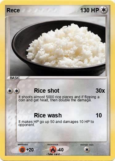 Pokémon Rece 1 1 - Rice shot - My Pokemon Card