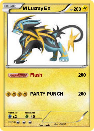 Pokémon M Luxray EX 7 7 - Flash - My Pokemon Card