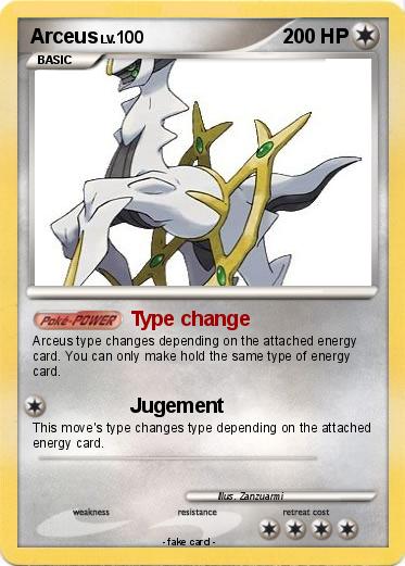 Pokémon Arceus 4157 4157 - Type change - My Pokemon Card