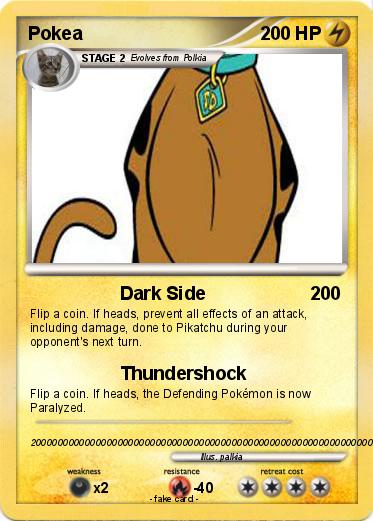 Pokémon Pokea 4 4 - Dark Side - My Pokemon Card