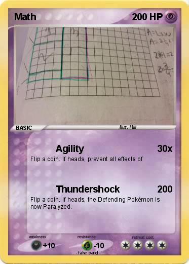 Pokémon Math 166 166 - Agility - My Pokemon Card