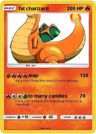Pokémon fat charizard 21 21 - slap - My Pokemon Card