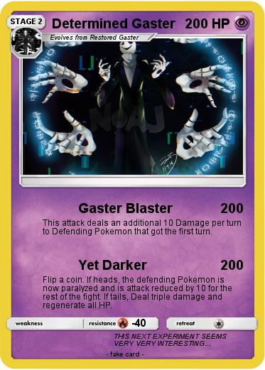 Pokémon Determined Gaster - Gaster Blaster - My Pokemon Card