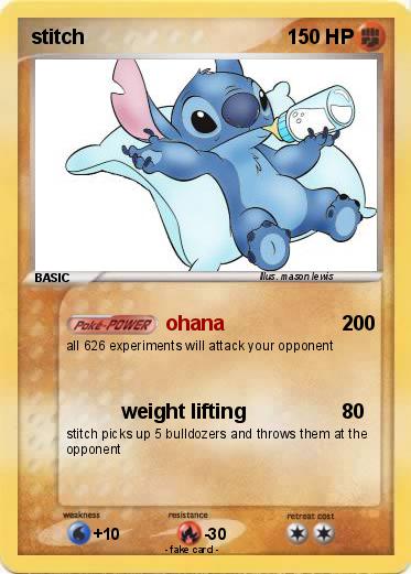 Pokémon stitch 185 185 - ohana - My Pokemon Card