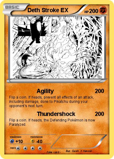 Pokémon Deth Stroke EX - Agility - My Pokemon Card