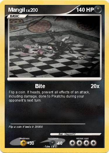 Pokémon Mangil 1 1 - Bite - My Pokemon Card