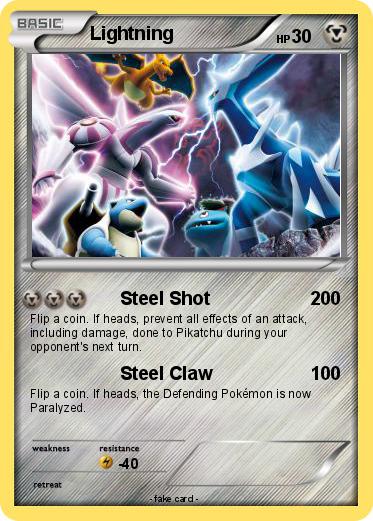 Pokémon Lightning 1284 1284 - Steel Shot - My Pokemon Card