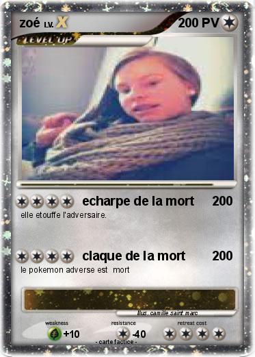 Pokémon zoe 228 228 - echarpe de la mort - Ma carte Pokémon
