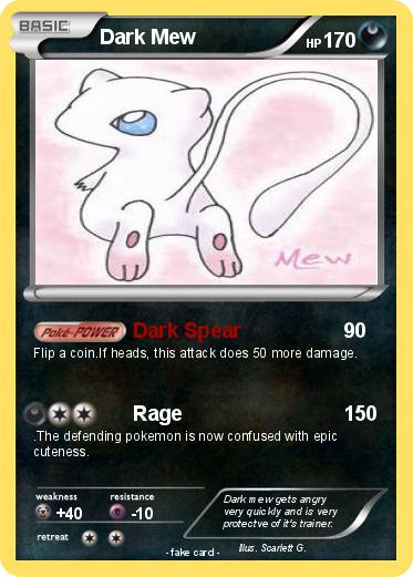 Pokémon Dark Mew 267 267 - Dark Spear - My Pokemon Card