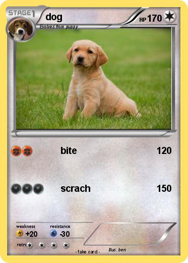 Pokémon dog 1452 1452 - bite - My Pokemon Card