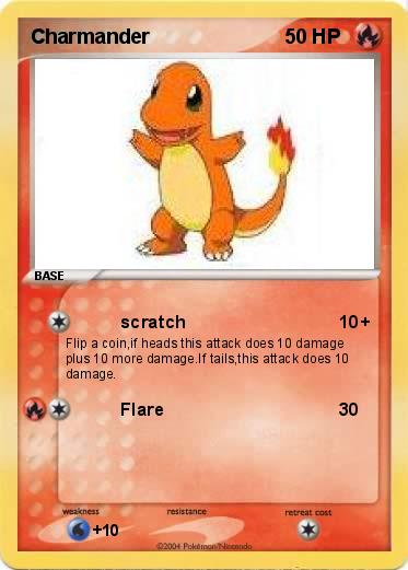 Pokémon Charmander 8 8 - scratch - My Pokemon Card