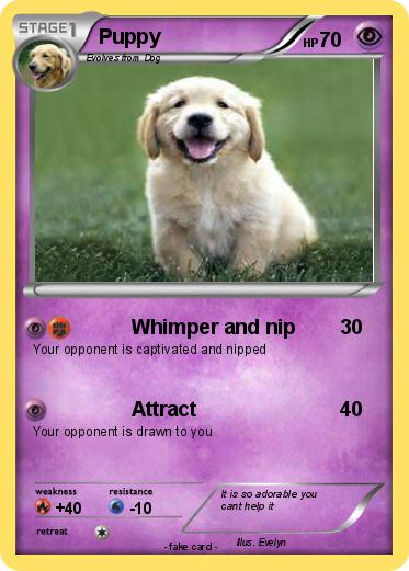 Pokémon Puppy 673 673 - Whimper and nip - My Pokemon Card