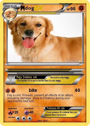 Pokémon dog 1595 1595 - bite - My Pokemon Card