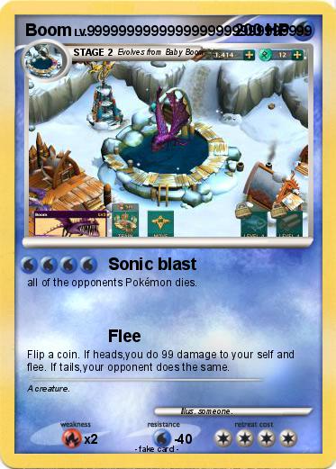 Pokémon Boom 441 441 - Sonic blast - My Pokemon Card