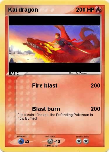 Pokémon Kai dragon 1 1 - Fire blast - My Pokemon Card