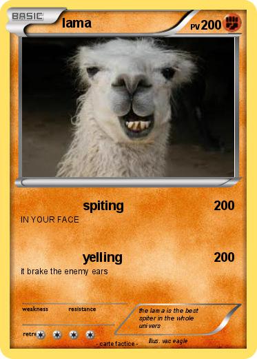 Pokémon lama 86 86 - spiting - Ma carte Pokémon