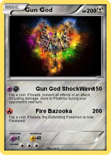 Pokémon Gun God 1 1 - Gun God ShockWave - My Pokemon Card