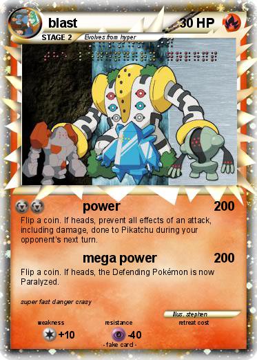 Pokémon blast 85 85 - power - My Pokemon Card