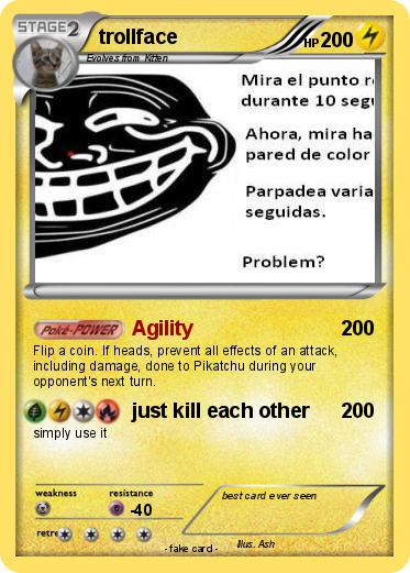 Pokémon trollface 733 733 - Agility - My Pokemon Card