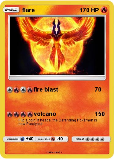 Pokémon flare 385 385 - fire blast - My Pokemon Card