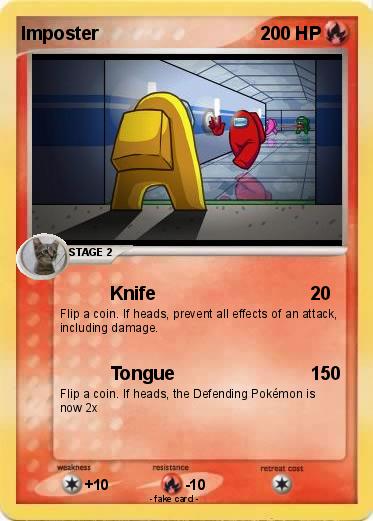Pokémon Imposter 153 153 - Knife - My Pokemon Card
