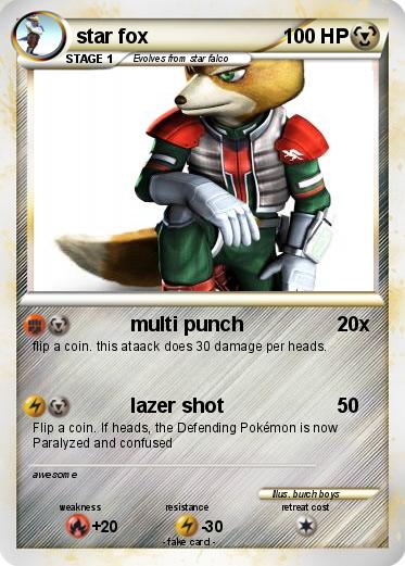 Pokémon star fox 13 13 - multi punch - My Pokemon Card