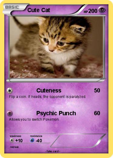 Pokémon Cute Cat 126 126 - Cuteness - My Pokemon Card