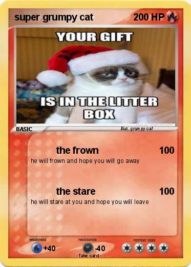 Pokémon super grumpy cat 2 2 - the frown - My Pokemon Card