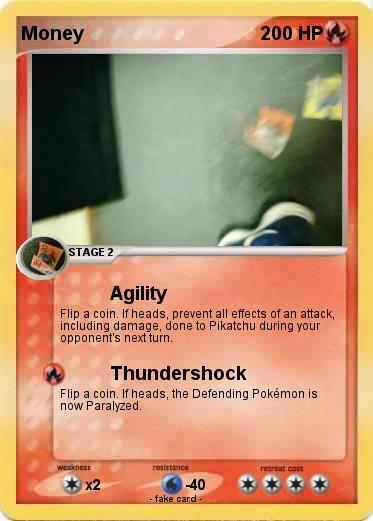 Pokémon Money 482 482 - Agility - My Pokemon Card