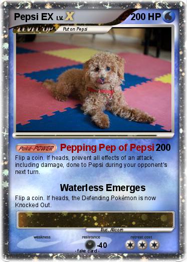 Pokémon Pepsi EX 2 2 - Pepping Pep of Pepsi - My Pokemon Card