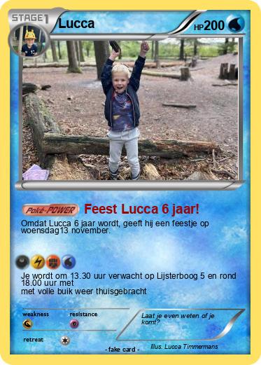 Pokémon Lucca 20 20 - Feest Lucca 6 jaar! - My Pokemon Card