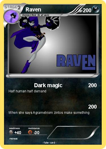 Pokémon Raven 457 457 - Dark magic - My Pokemon Card