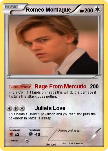 Pokémon Romeo Montague 5 5 - Rage From Mercutio - My Pokemon Card
