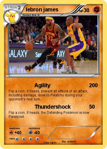 Pokémon lebron james 566 566 - Agility - My Pokemon Card