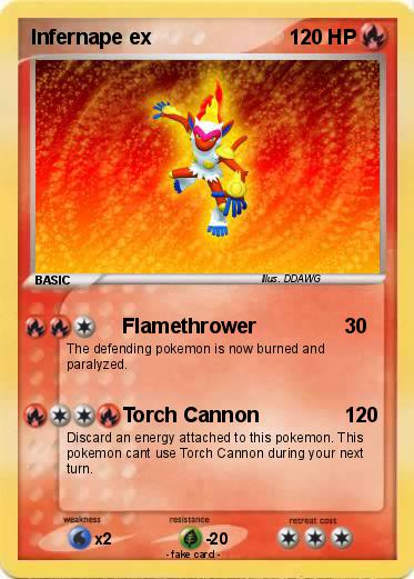 Pokémon Infernape ex 42 42 - Flamethrower - My Pokemon Card