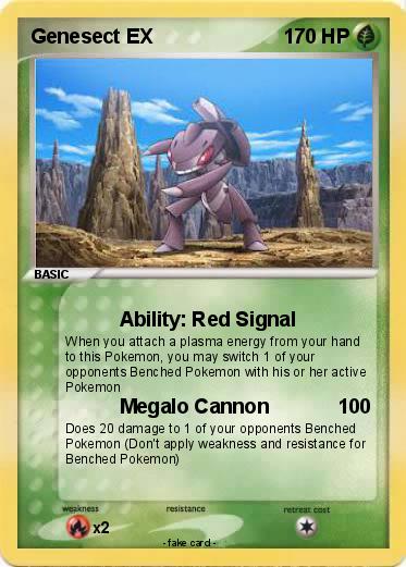 Pokémon Genesect EX 25 25 - Ability: Red Signal - My Pokemon Card