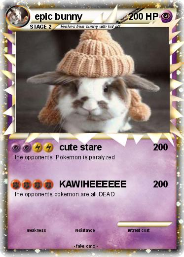 Pokémon epic bunny 5 5 - cute stare - My Pokemon Card