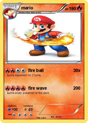 Pokémon mario 14080 14080 - fire ball - My Pokemon Card