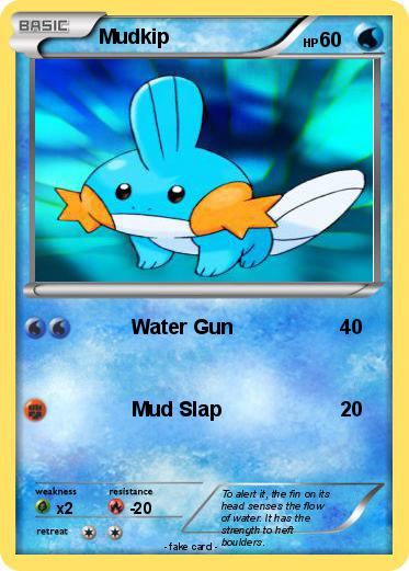 Pokémon Mudkip 629 629 - Water Gun - My Pokemon Card