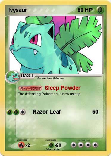 Pokémon Ivysaur 455 455 - Sleep Powder - My Pokemon Card