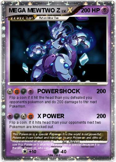 Pokémon MEGA MEWTWO Z 24 24 - POWERSHOCK - My Pokemon Card
